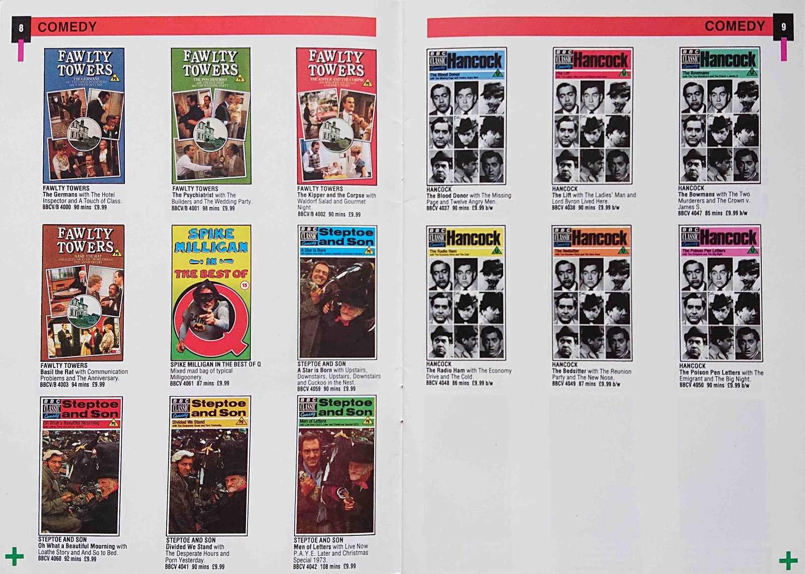 BBC Video catalogue 1988